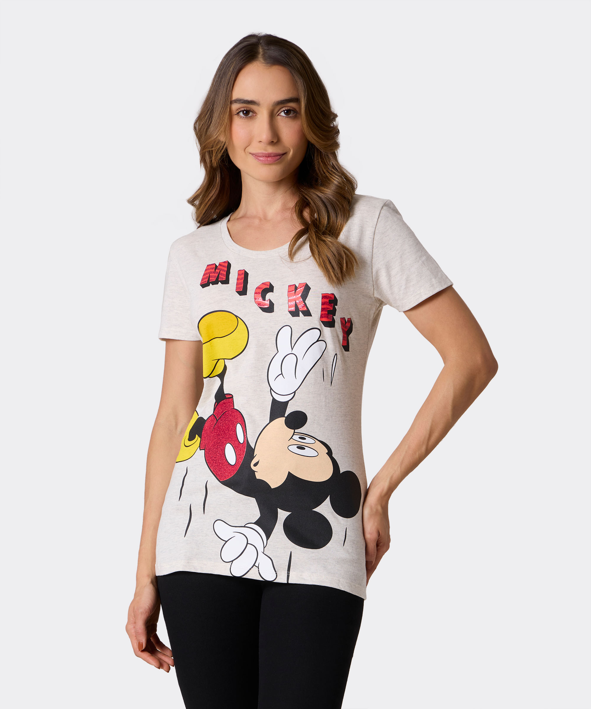 Playera de Licencia Mickey Mouse de Dama - Optima
