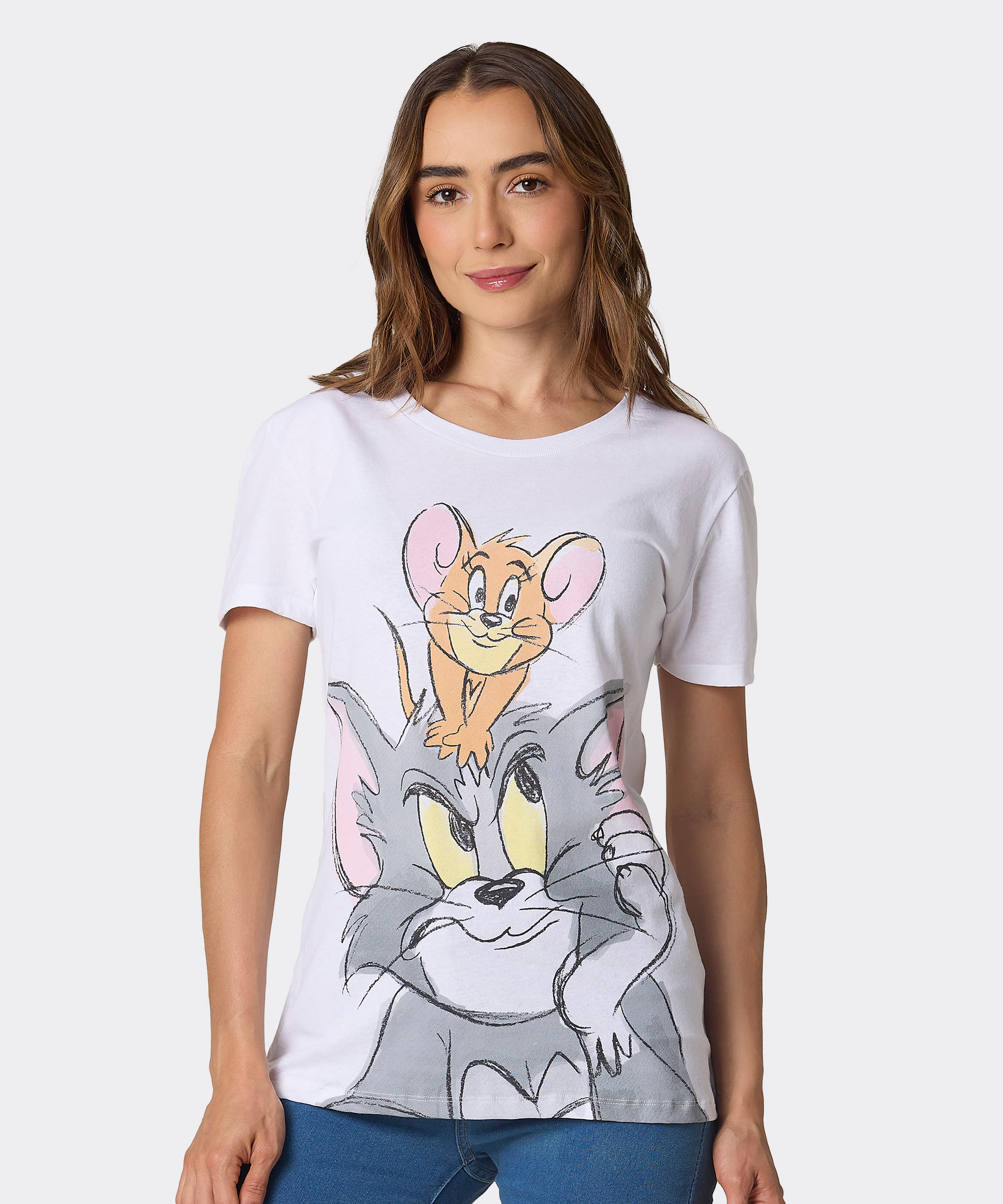 Playera de Licencia Tom And Jerry de Dama - Optima