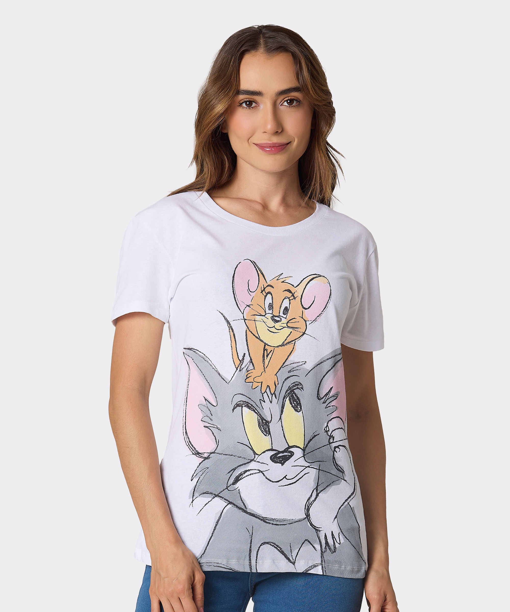 Playera de Licencia Tom And Jerry de Dama - Optima