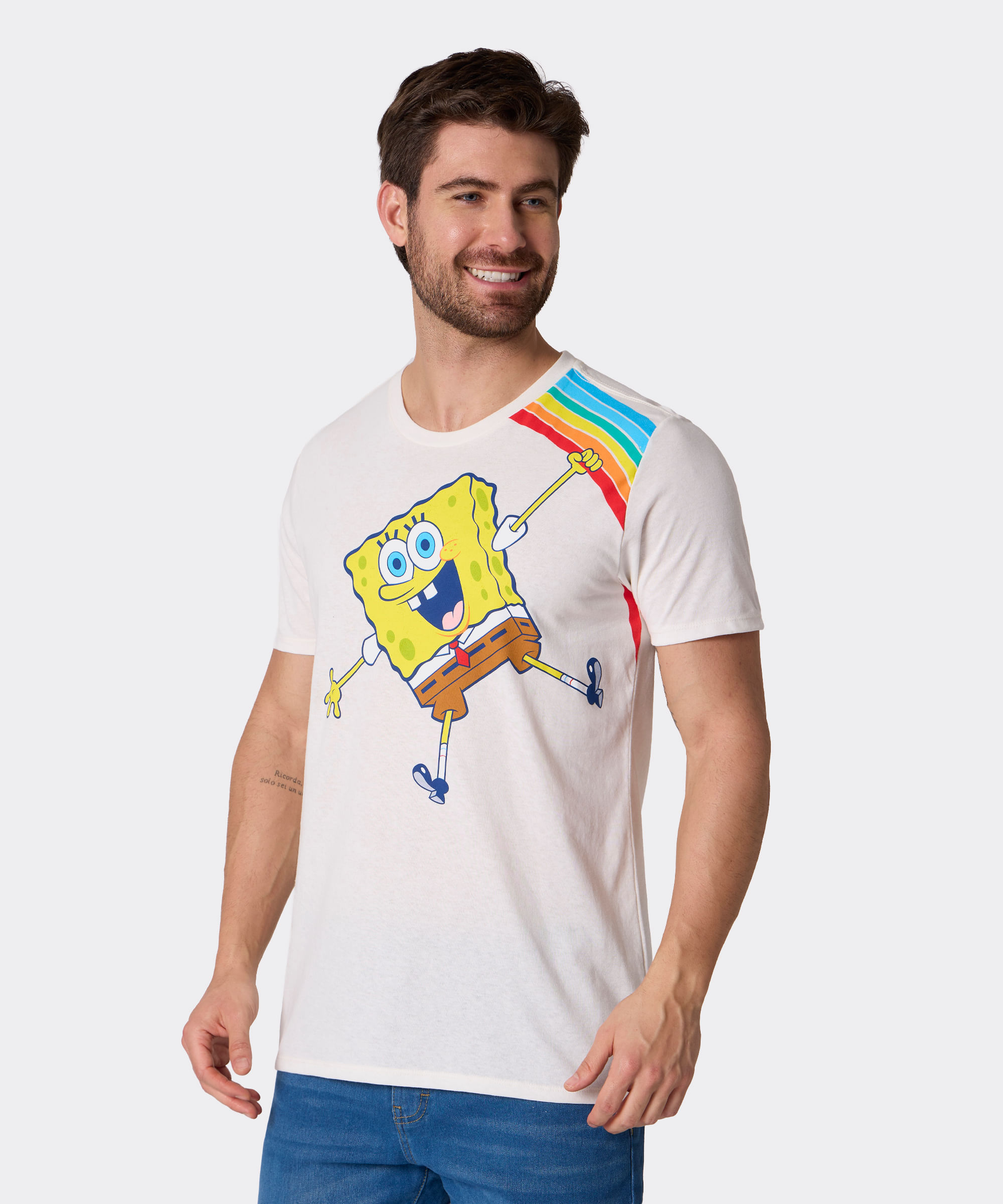 Playera de Licencia Bob Esponja de Caballero - Optima